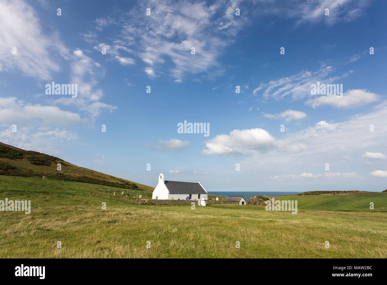 Mwnt church hi-res stock photography and images - Alamy