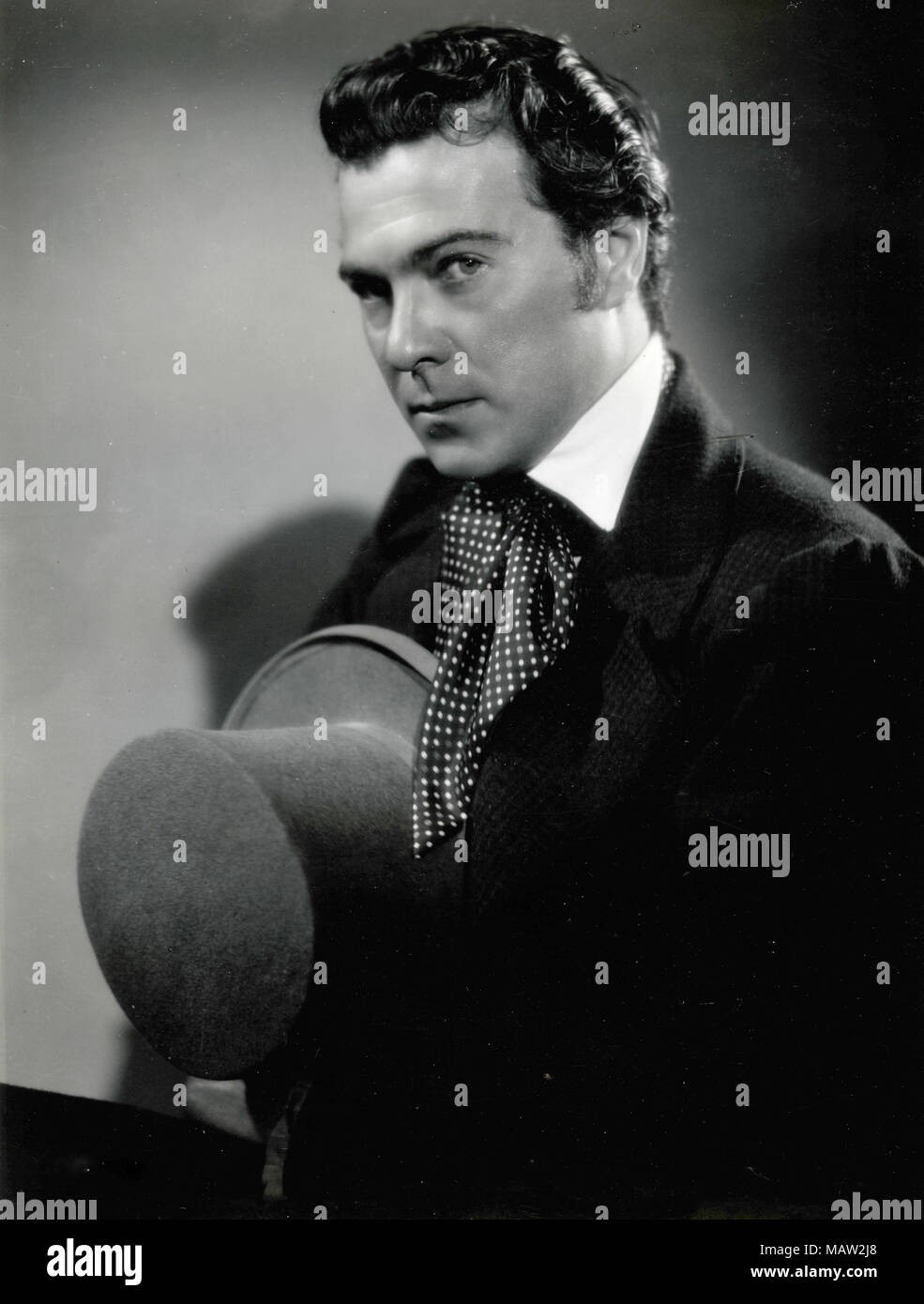 Argentinian actor George Rigaud in the movie Abbandono, 1940 Stock ...