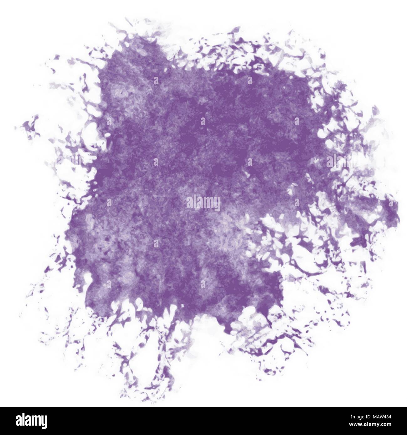 violet purple watercolor ink stain pattern, vector illustration Stock ...