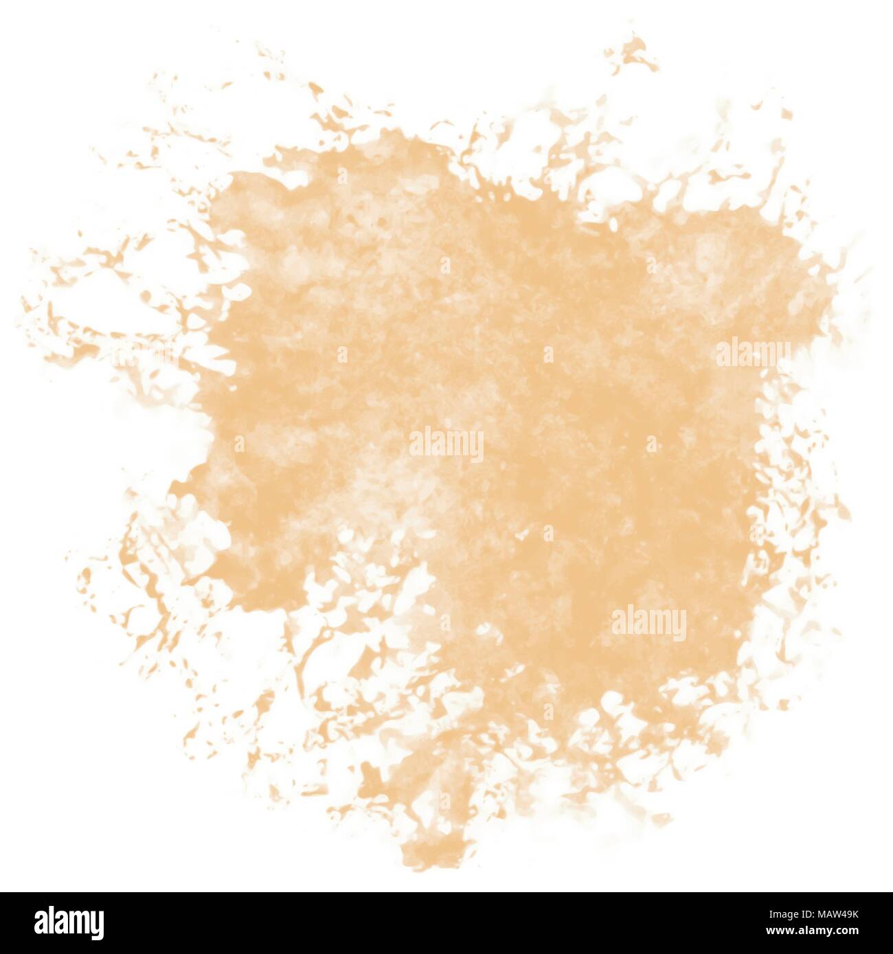 yellow watercolor isolated ink stain pattern, vector illustration Stock ...