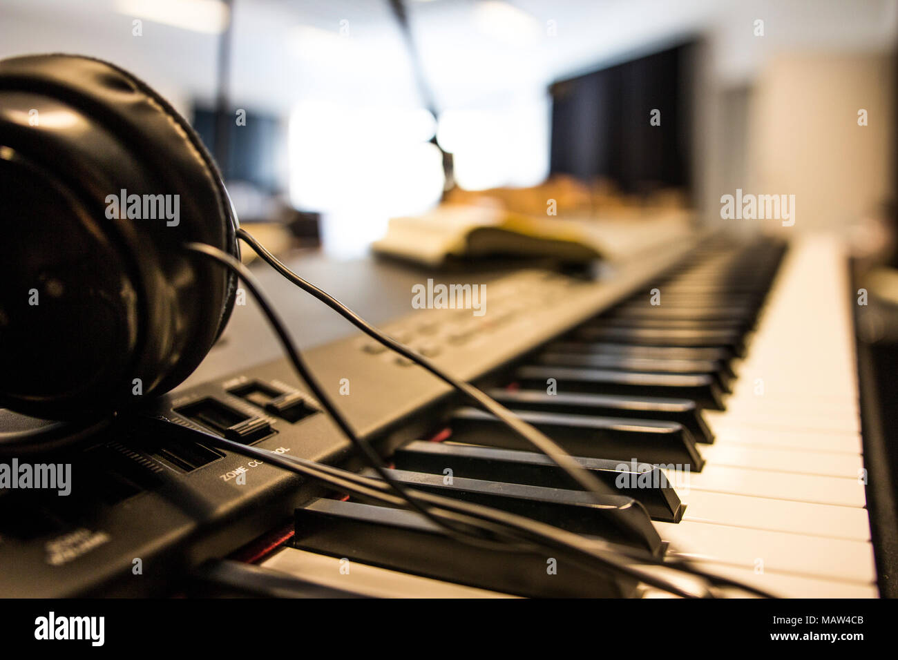 Music equipment in a school Stock Photo - Alamy