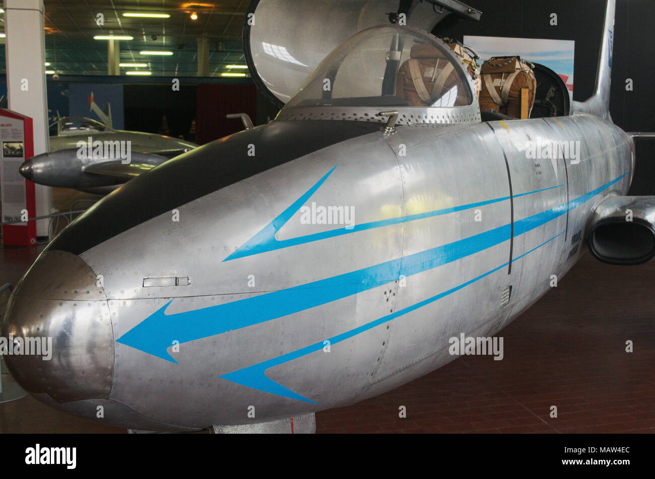 Siai Marchetti MB 326, (jet trainer, production year 1957) Volandia fly ...