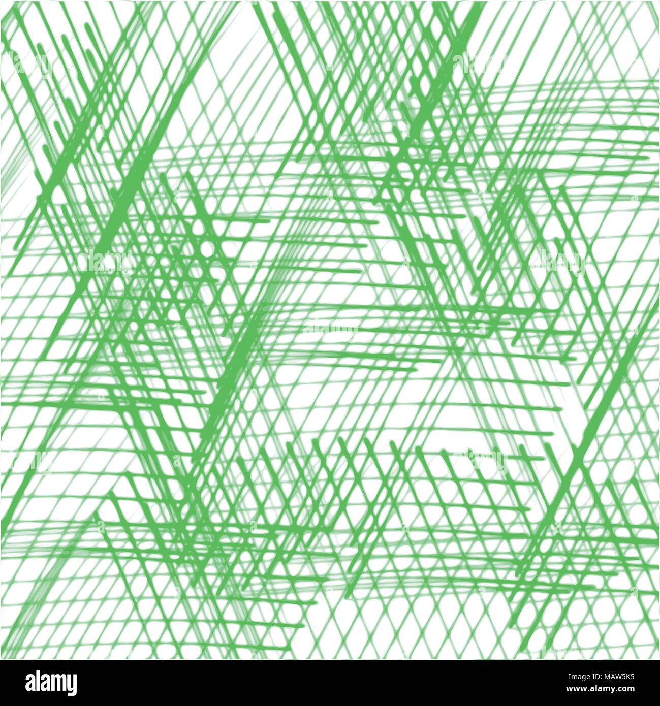 green watercolor triangle grid background pattern, vector illustration ...