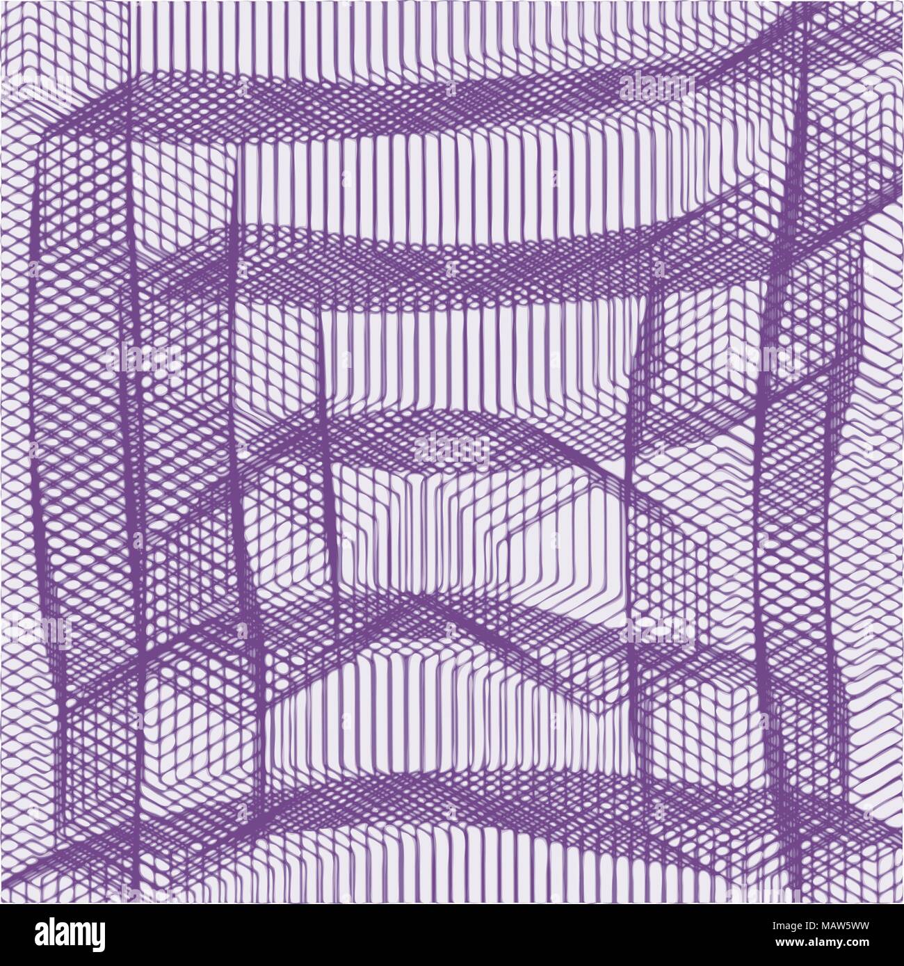 violet watercolor grid square background pattern, vector illustration ...