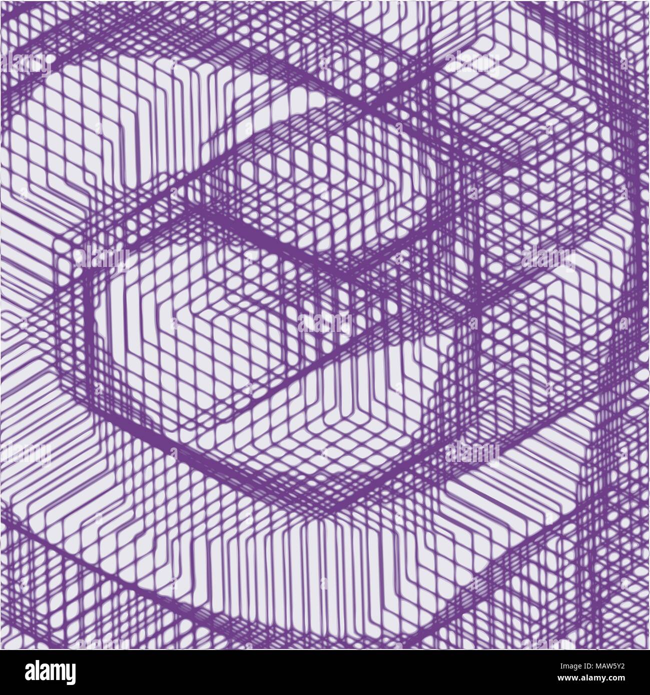 violet watercolor circle grid pattern, vector illustration Stock Vector ...