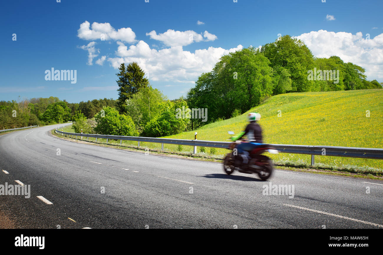 Motobike on road hi-res stock photography and images - Alamy