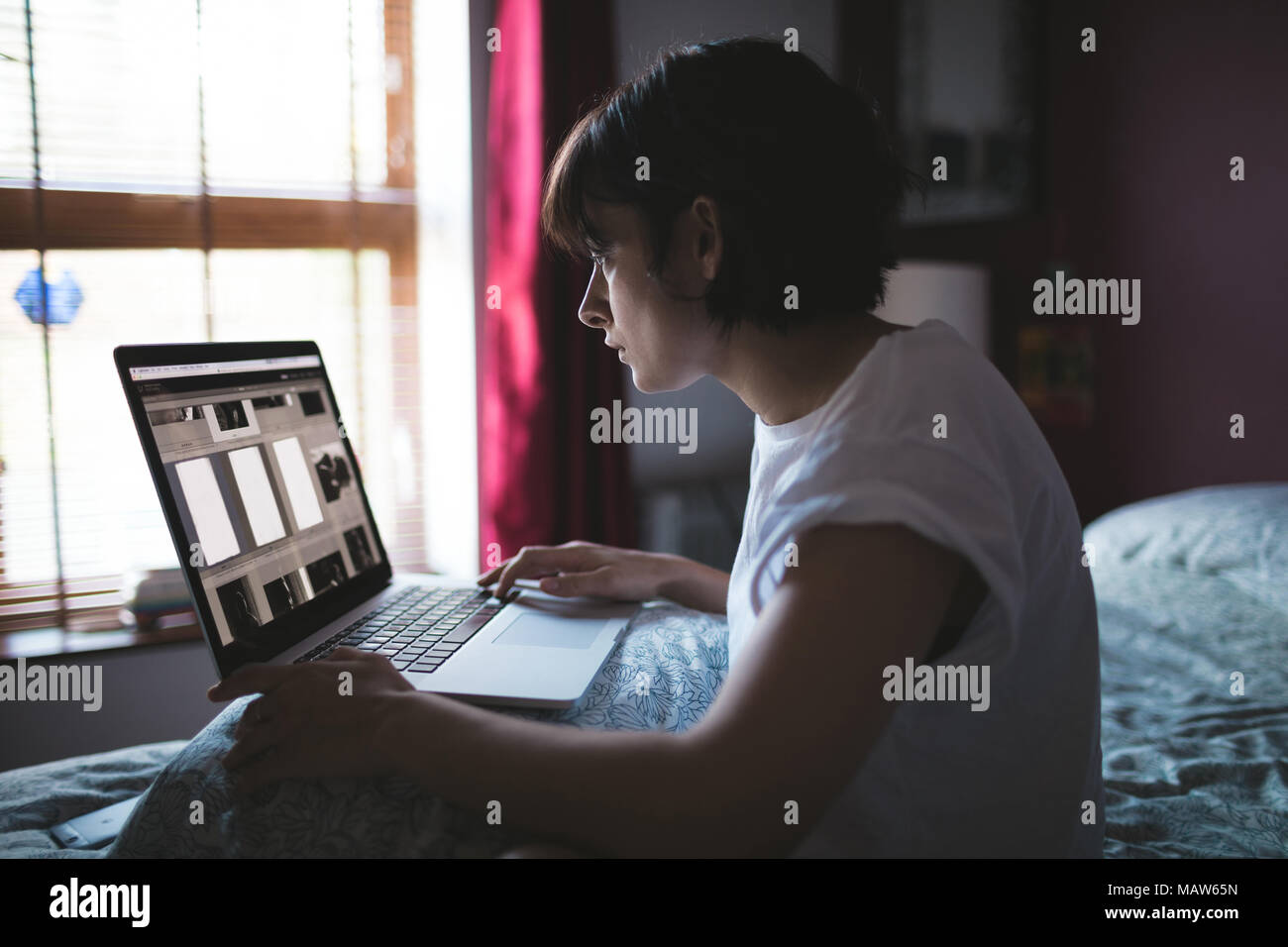 Cool bedroom laptop hi-res stock photography and images - Alamy