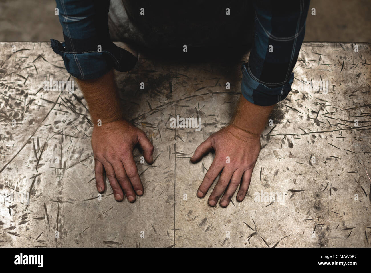 Metalwork table hi-res stock photography and images - Alamy