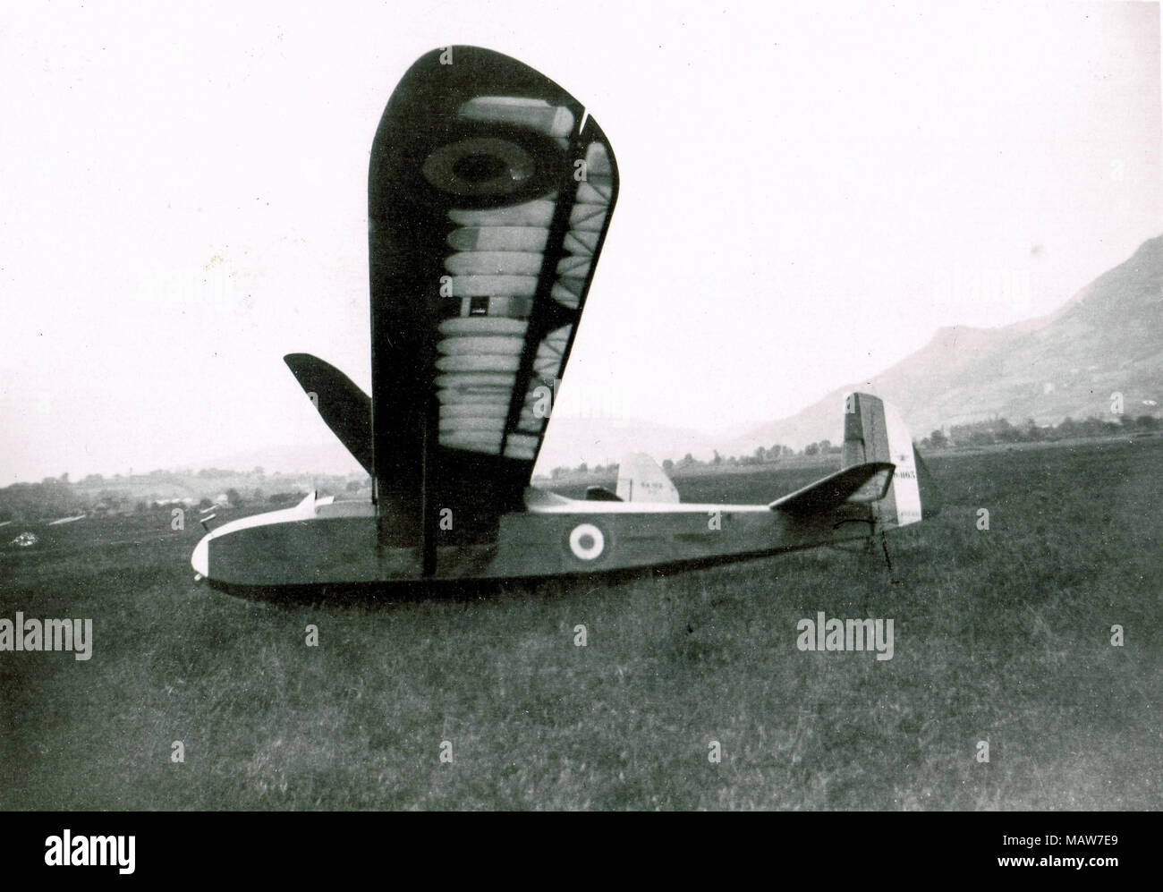 Military glider at Lyon Bron air base, France Stock Photo - Alamy