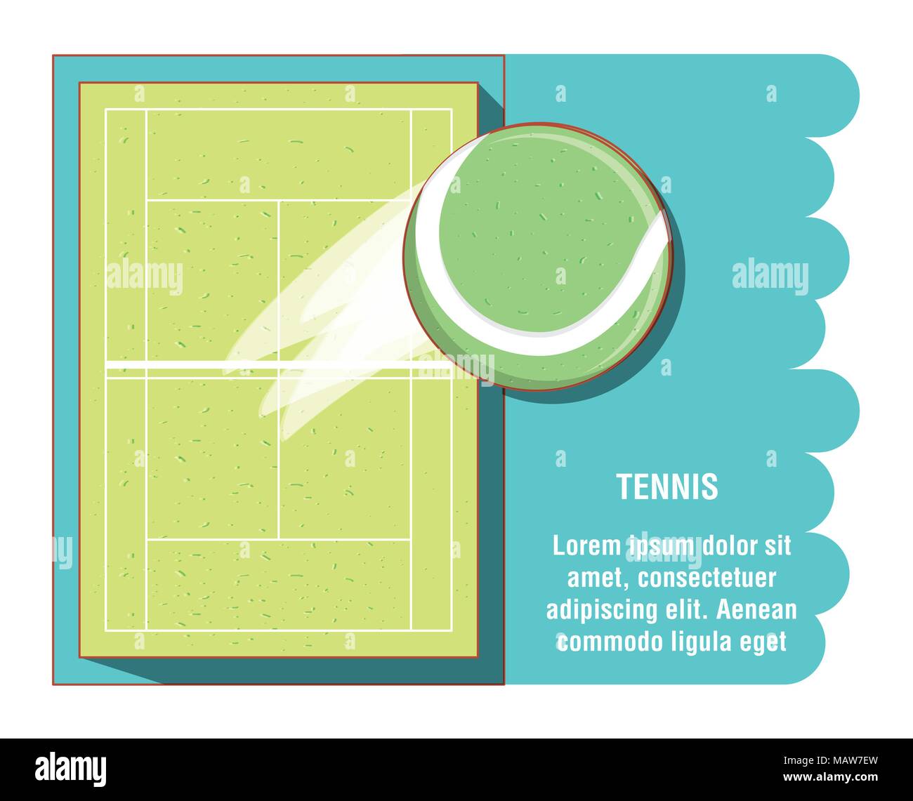 Tennis court courts Cut Out Stock Images & Pictures - Alamy