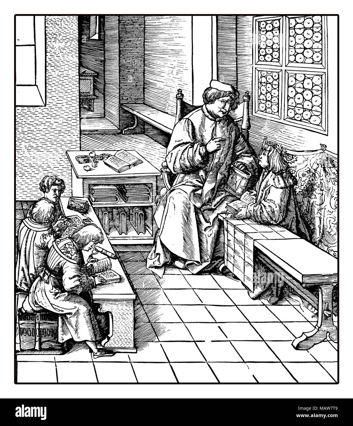 Holy Roman Emperor Maximilian tutoring the to be christened children ...