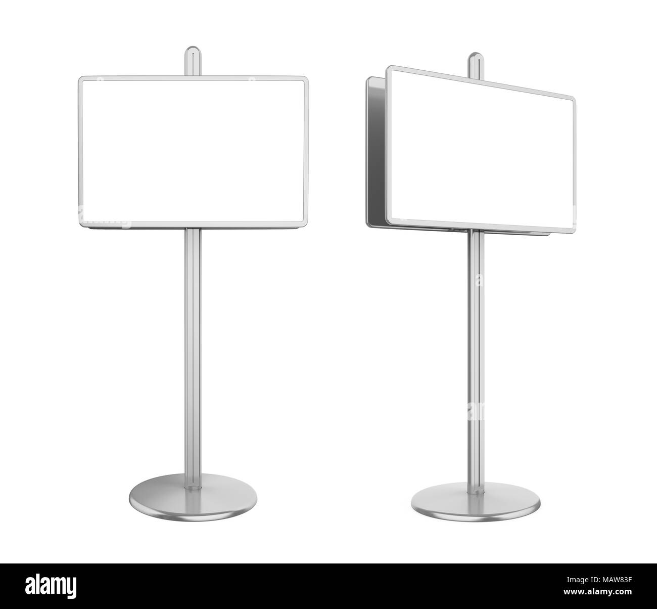 Blank Advertising Billboard Stand Isolated Stock Photo - Alamy