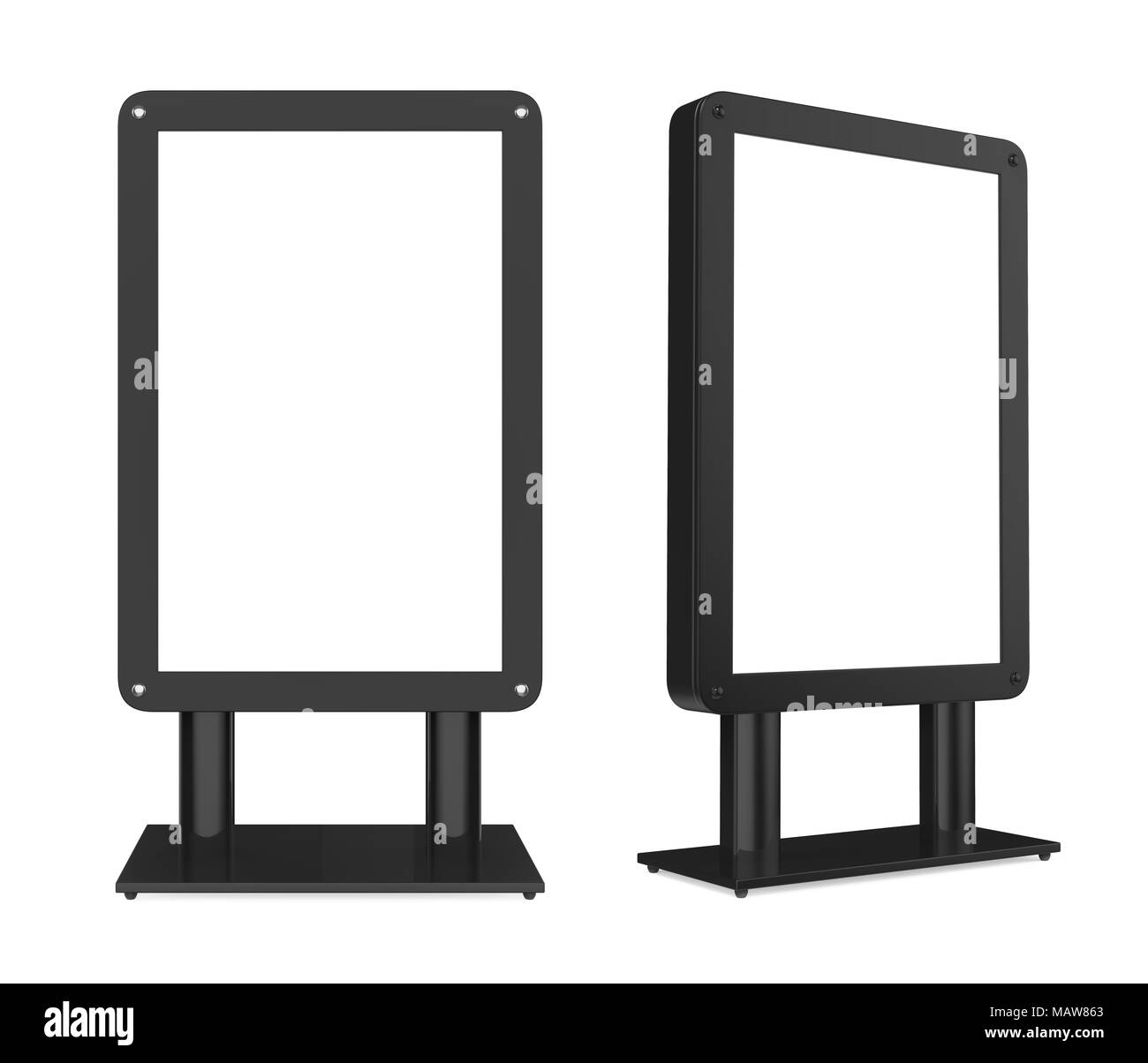 Blank Advertising Billboard Stand Isolated Stock Photo - Alamy