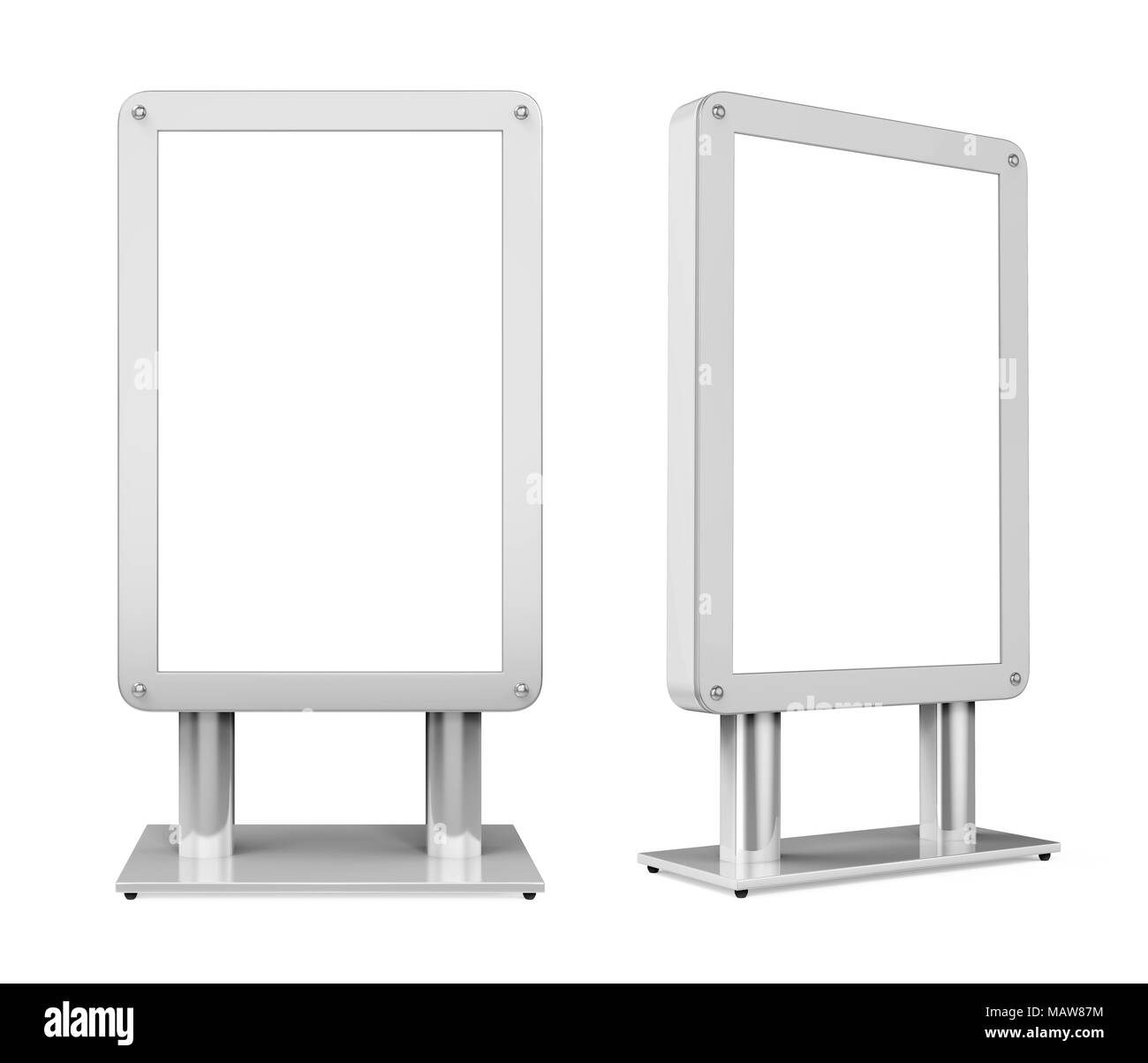 Blank Advertising Billboard Stand Isolated Stock Photo - Alamy