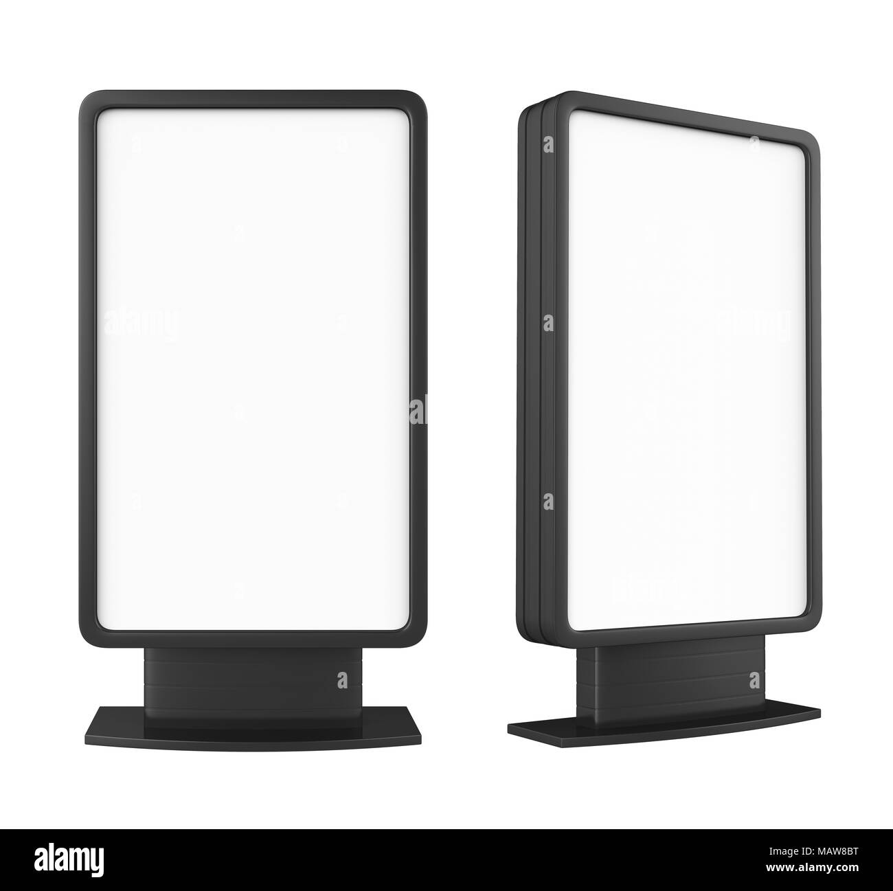 Blank Advertising Billboard Stand Isolated Stock Photo - Alamy