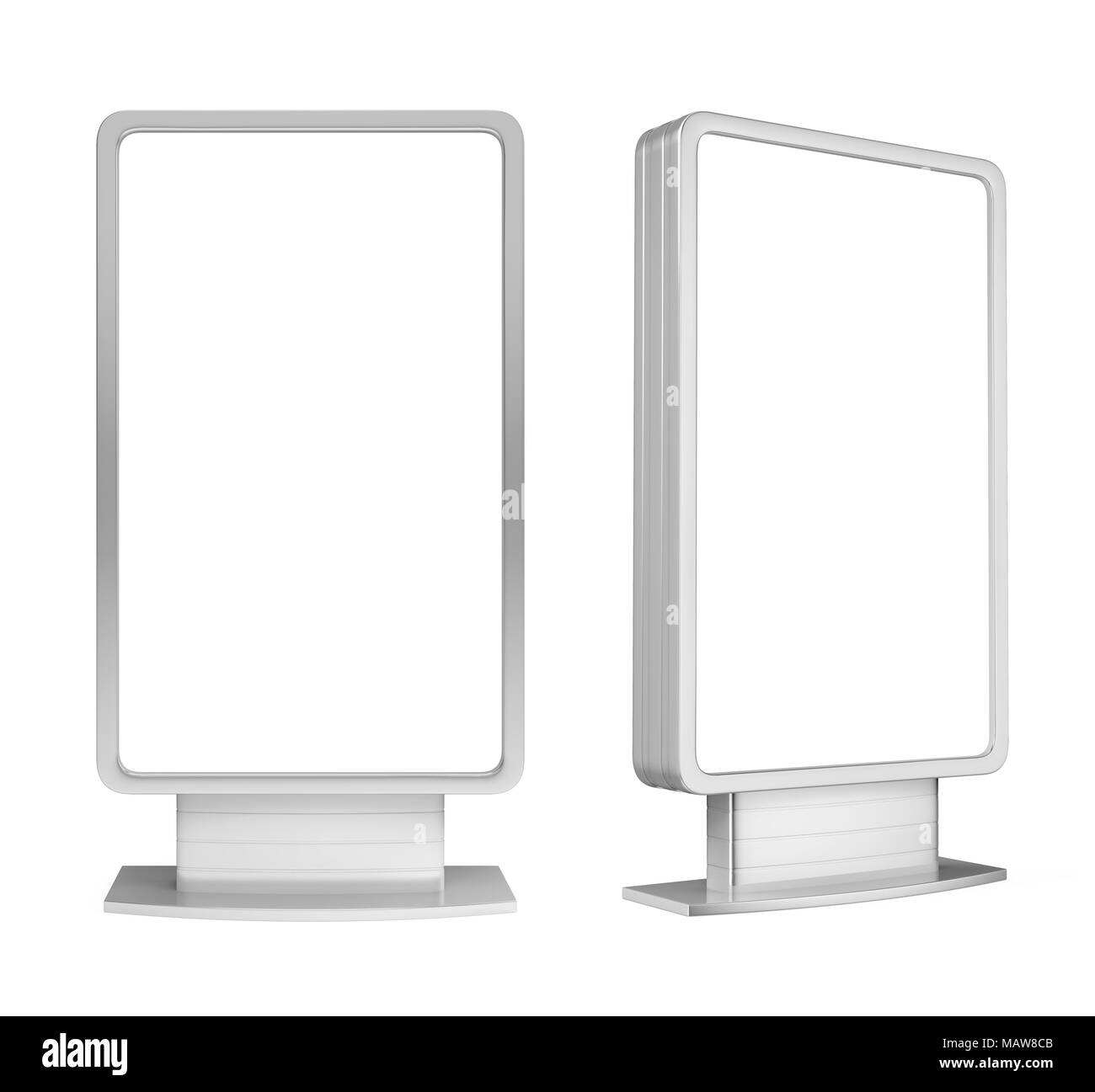Blank Advertising Billboard Stand Isolated Stock Photo - Alamy