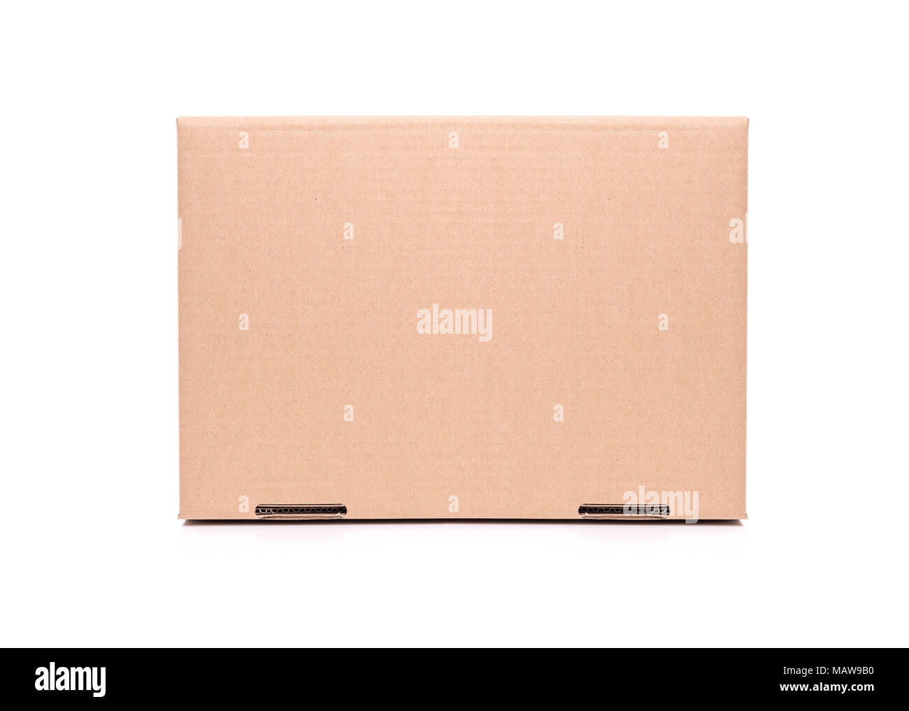 Cardboard mail box isolated on a white background Stock Photo - Alamy