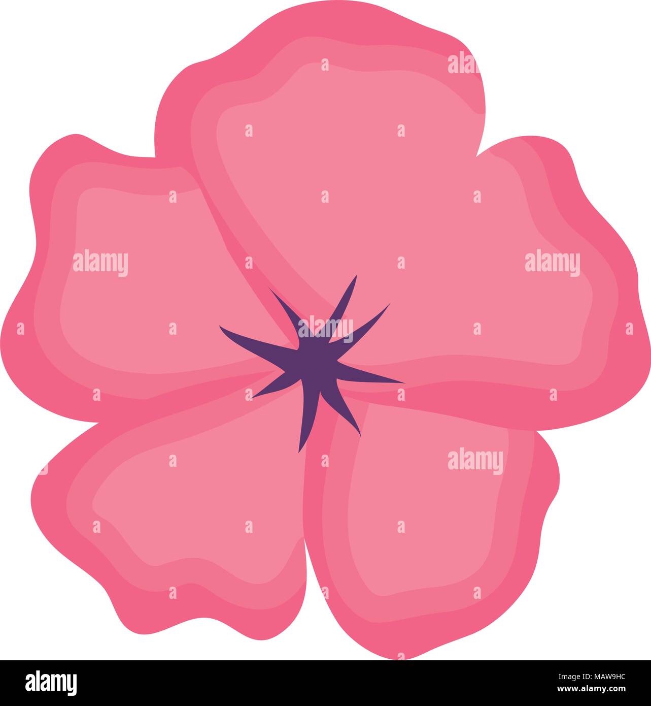 tropical flower icon over white background, colorful design. vector ...