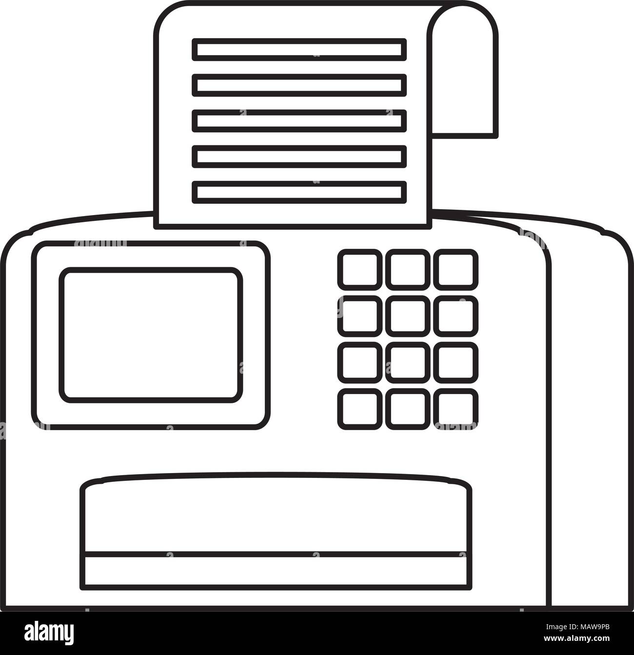 printer icon over white background, vector illustration Stock Vector ...