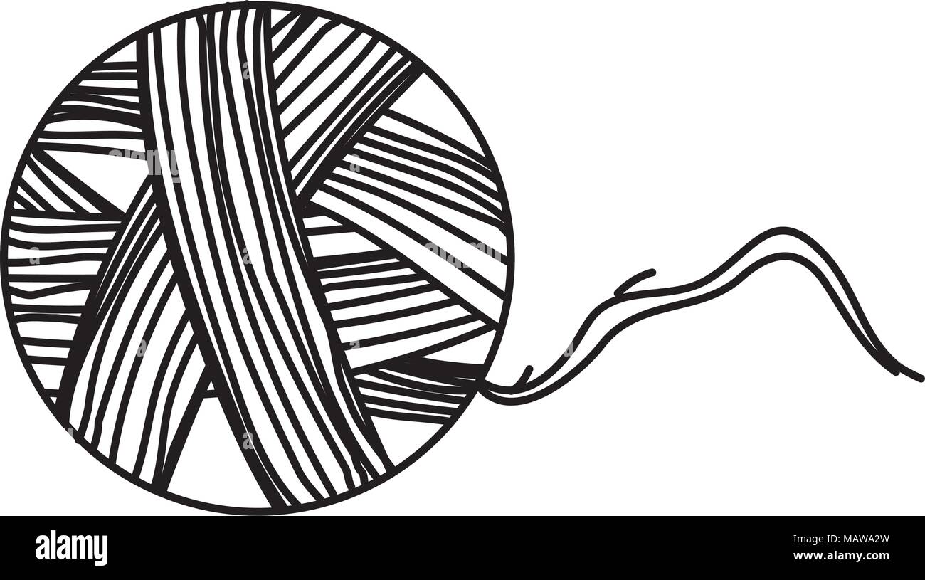 Wool Ball Clipart Black