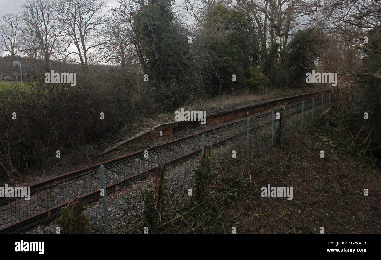 Teigngrace Halt Platform Station. Heathfeild/Exeter/Mortonhampstead ...