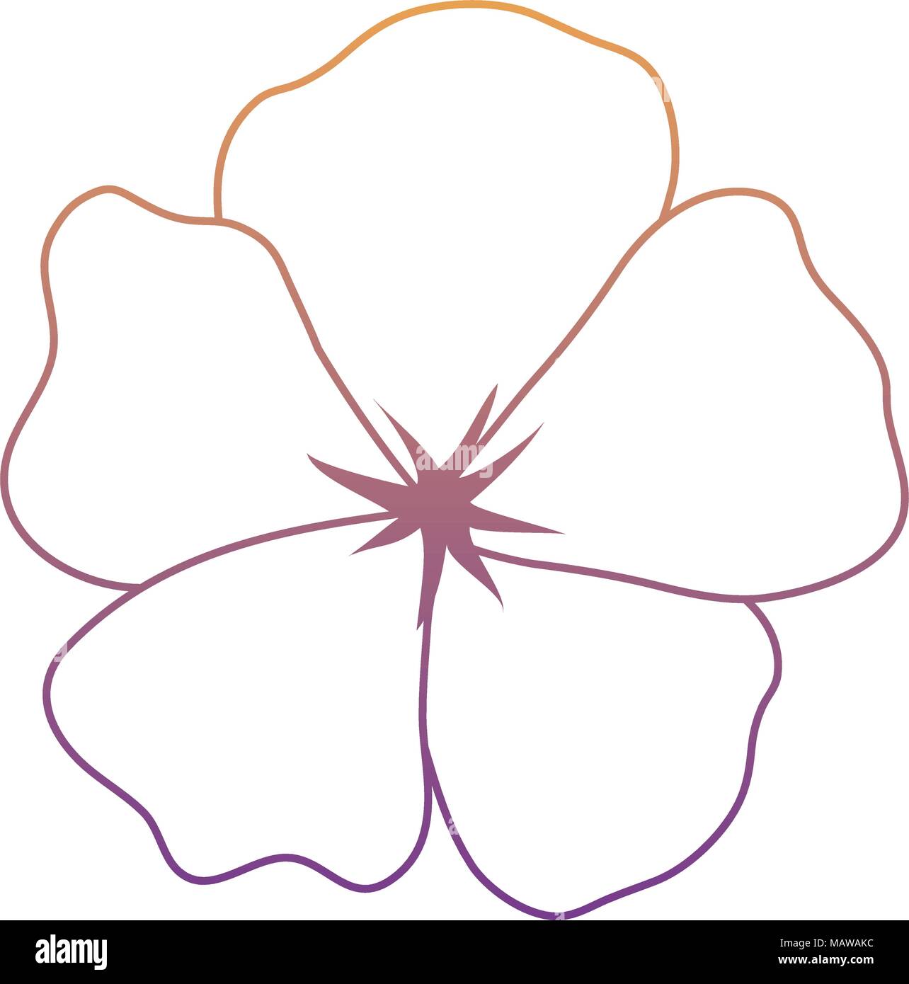 tropical flower icon over white background, colorful design. vector ...