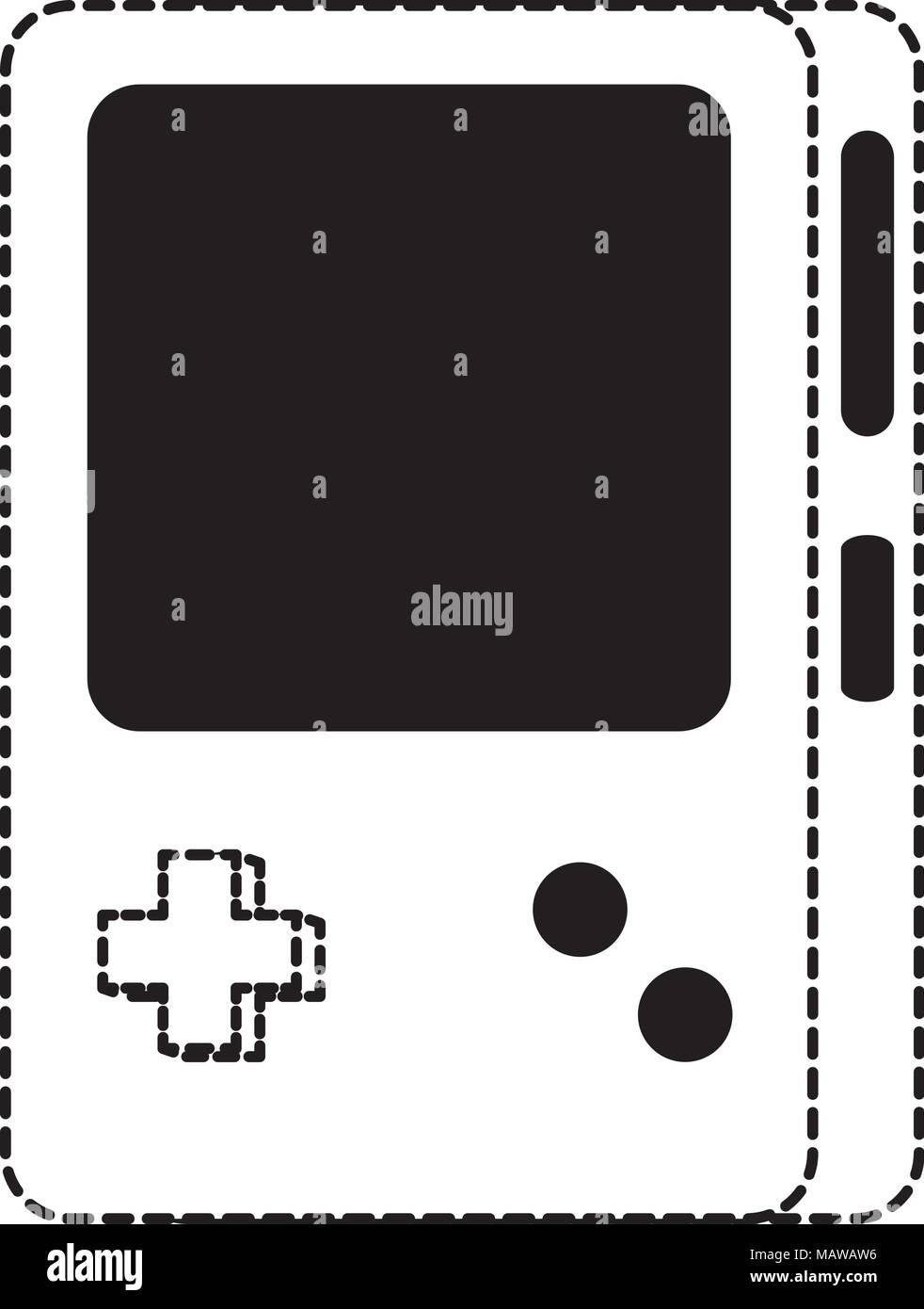 portable videogame icon over white background, vector illustration ...