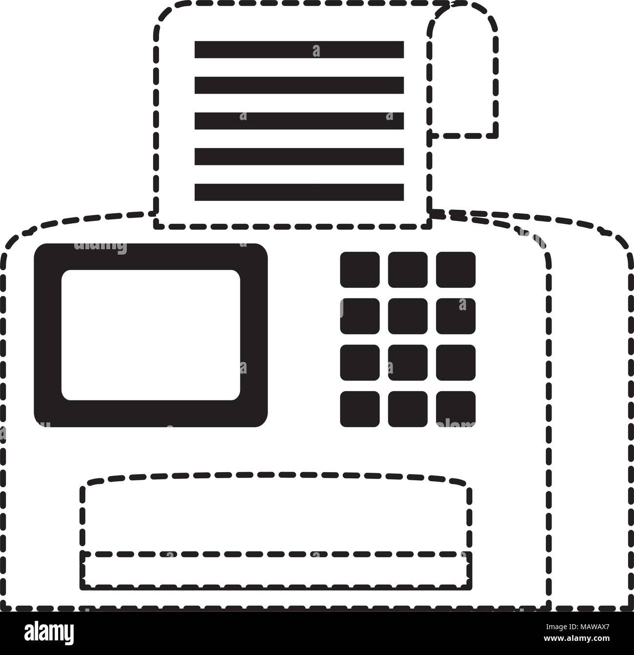 printer icon over white background, vector illustration Stock Vector ...