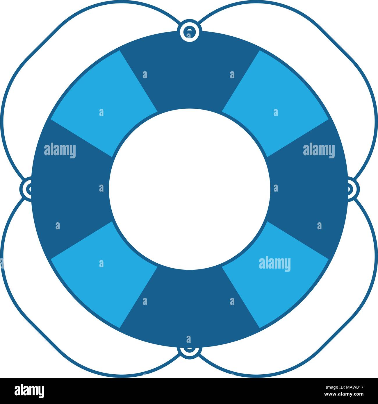 pool float icon over white background, blue shading design. vector ...