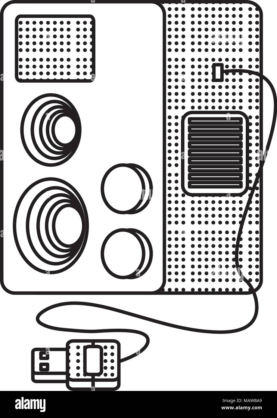 videogame console icon over white background, vector illustration Stock ...