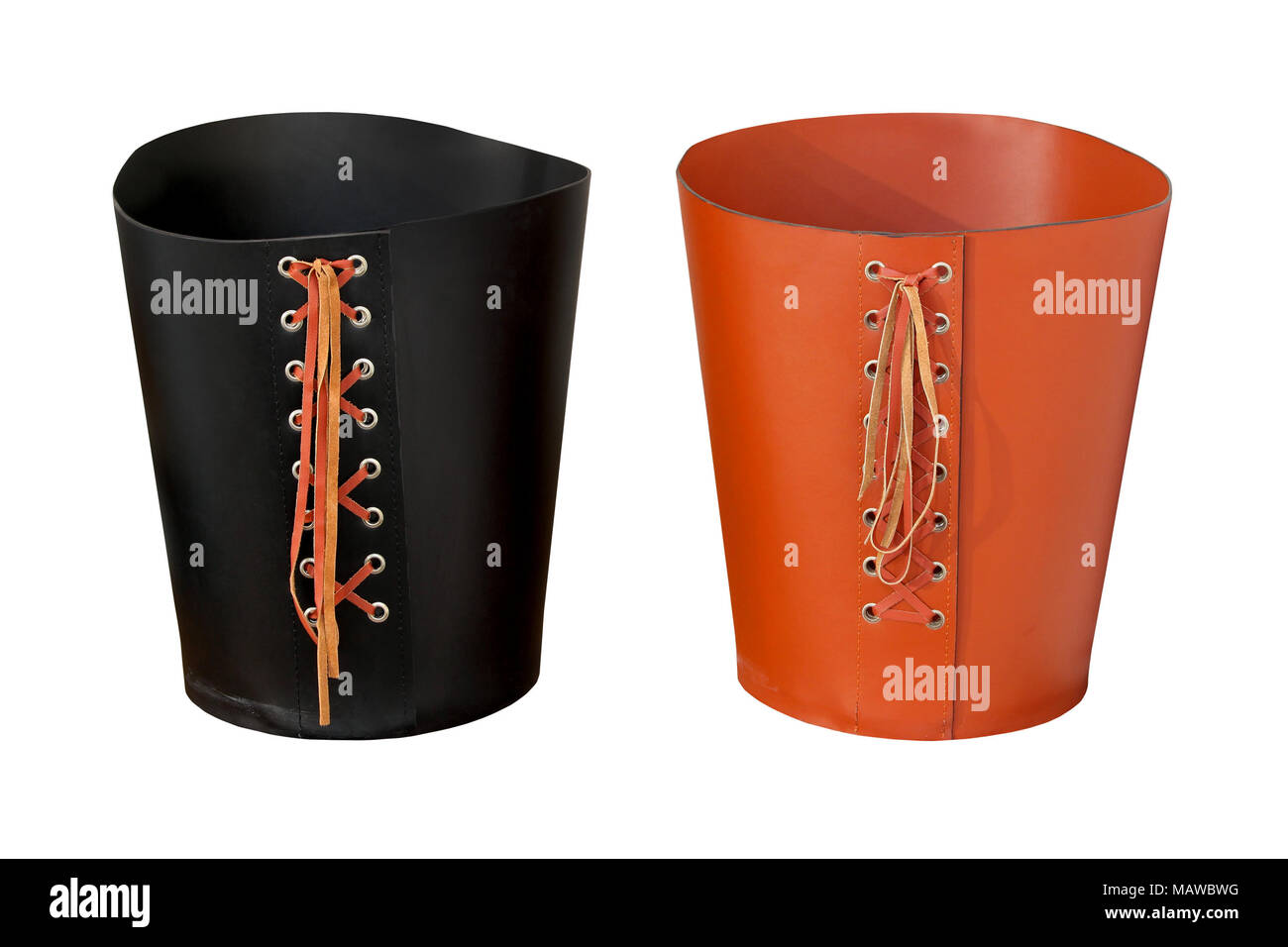 Modern leather bins isolated with clipping path included Stock Photo ...