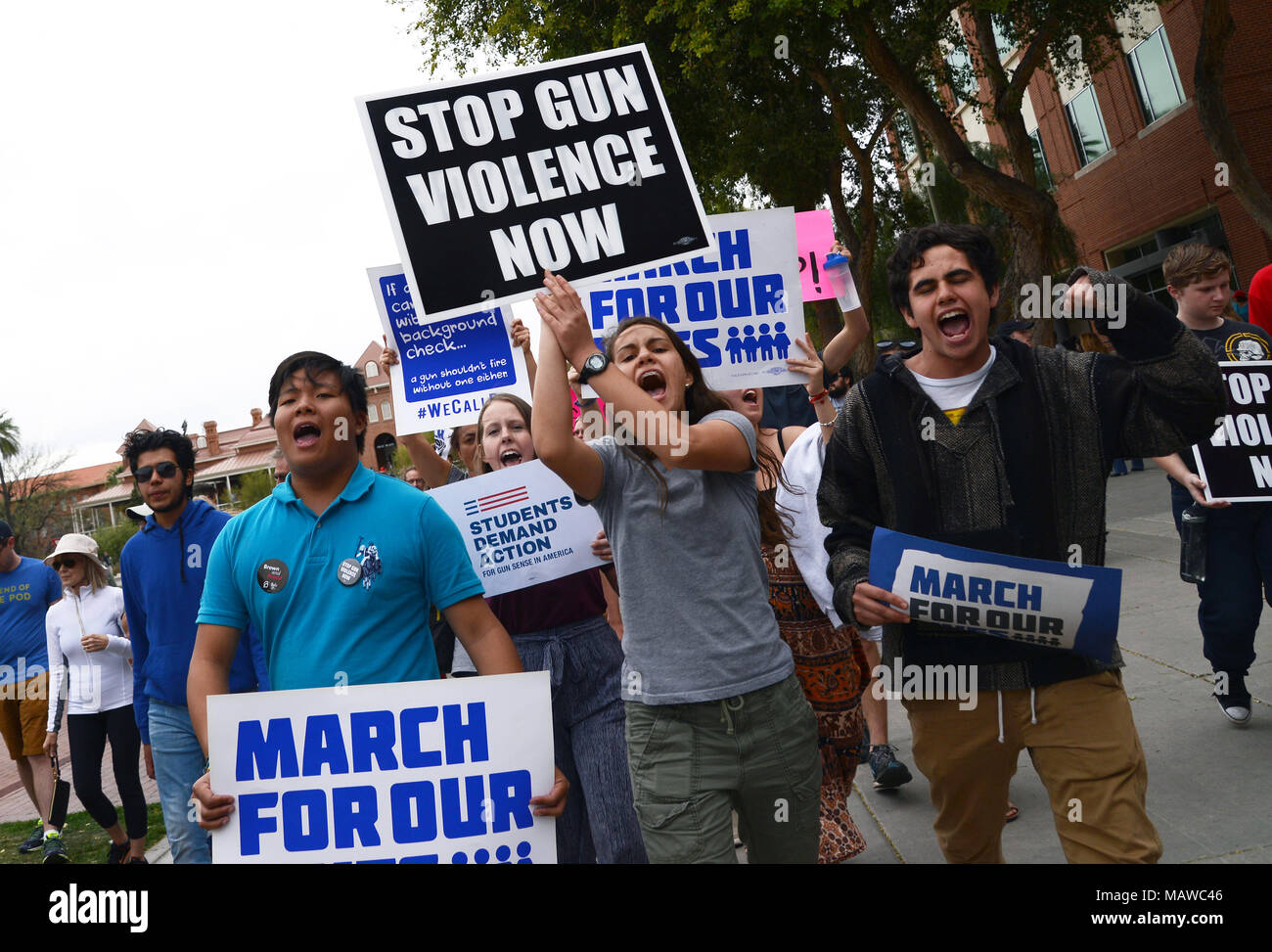Usa gun control protest hi-res stock photography and images - Alamy