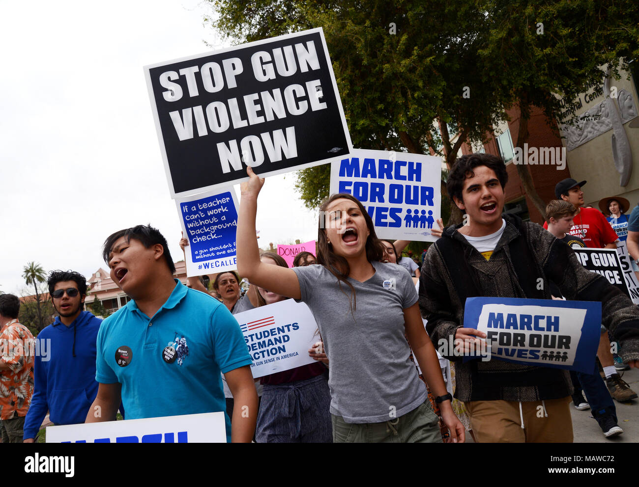 Protesting guns school hi-res stock photography and images - Alamy