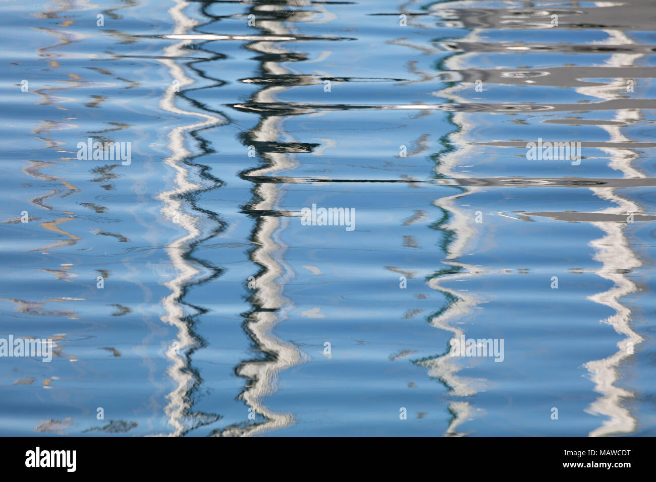 abstract white reflection, blue water pattern background Stock Photo ...