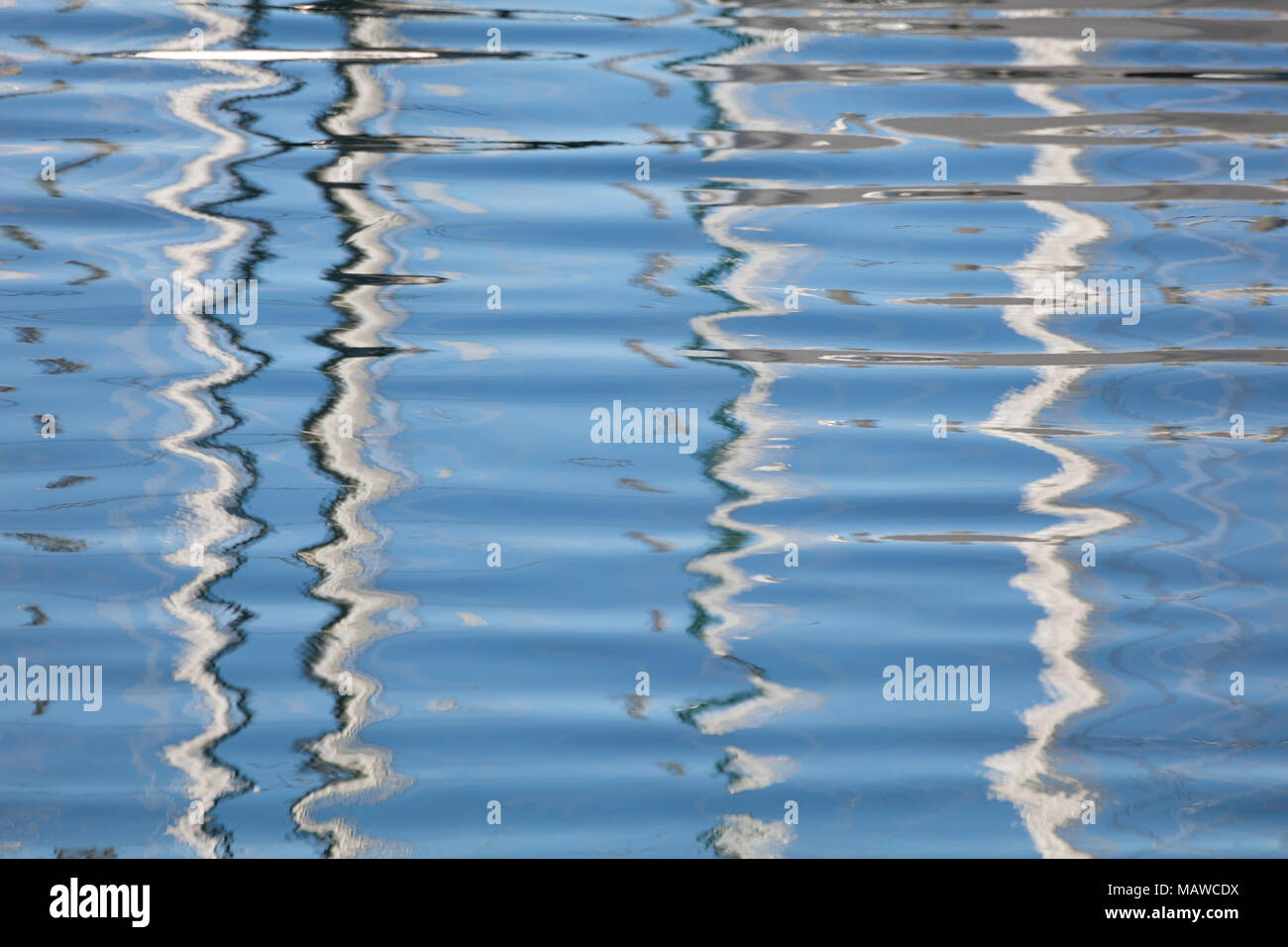 abstract white reflection, blue water pattern background Stock Photo ...