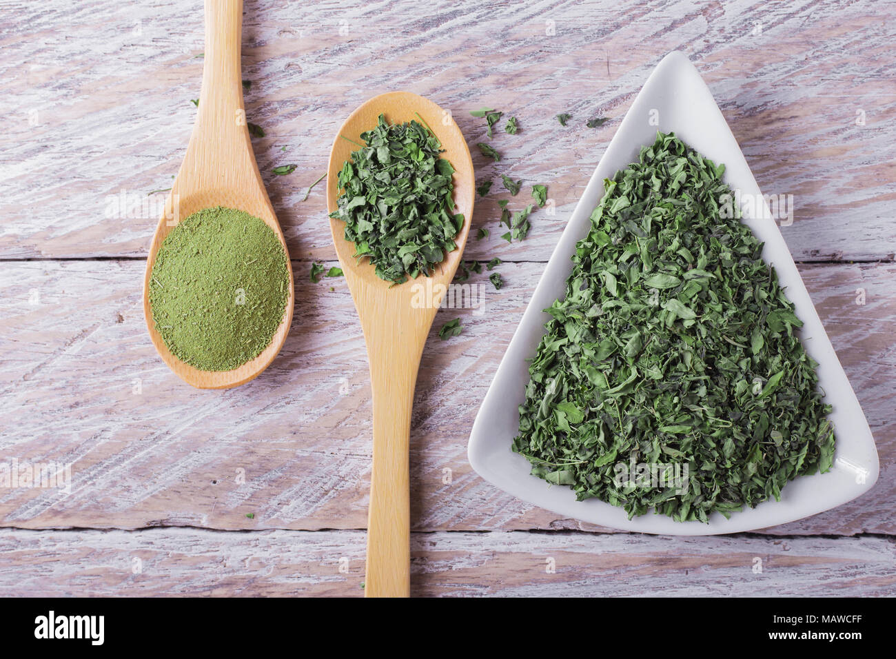 Moringa Oleifera Powder High Resolution Stock Photography and Images ...
