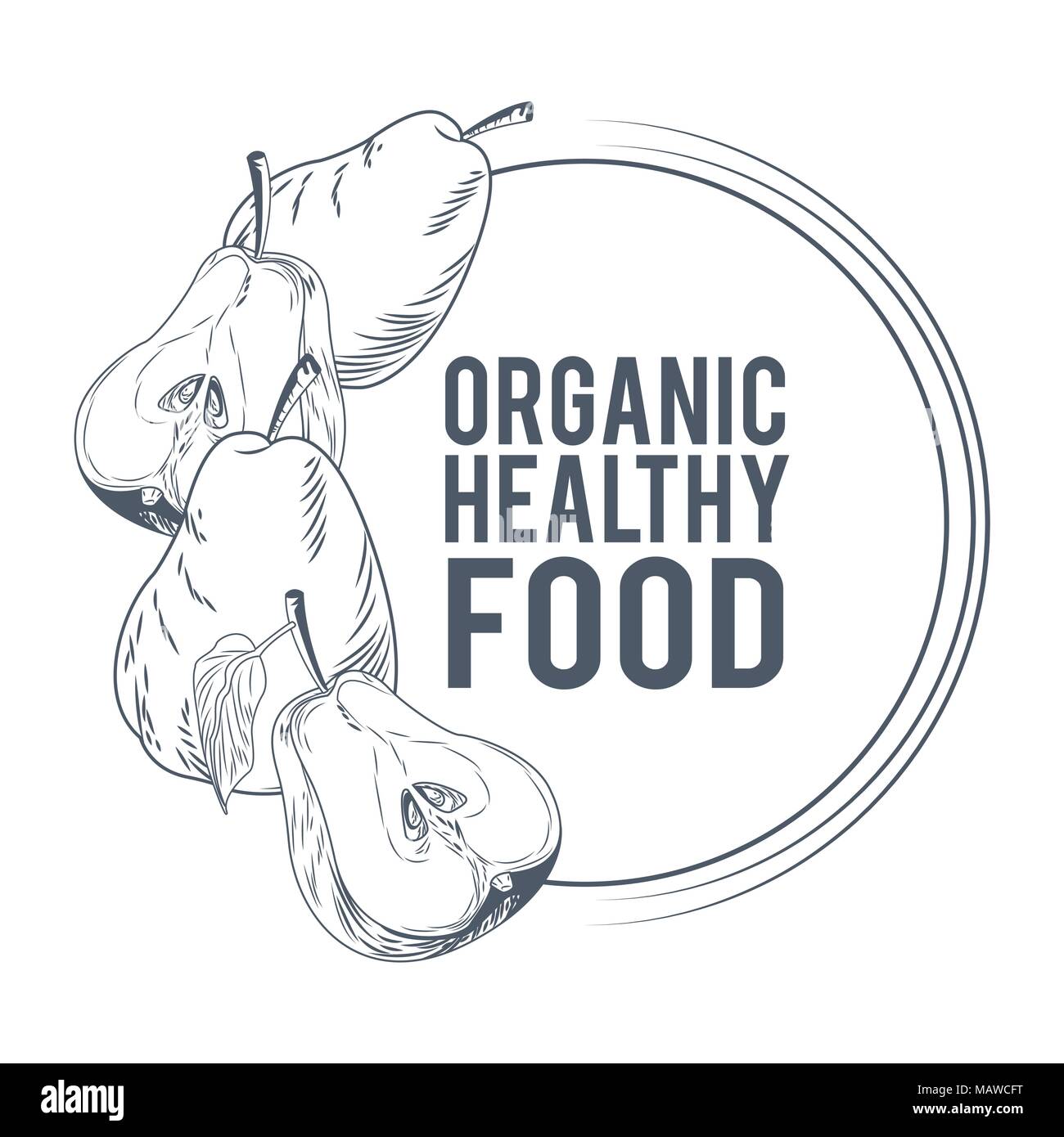 Organic healthy food Stock Vector Image & Art - Alamy