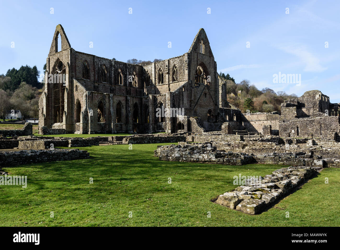 Tintern Abbey church Stock Photo - Alamy