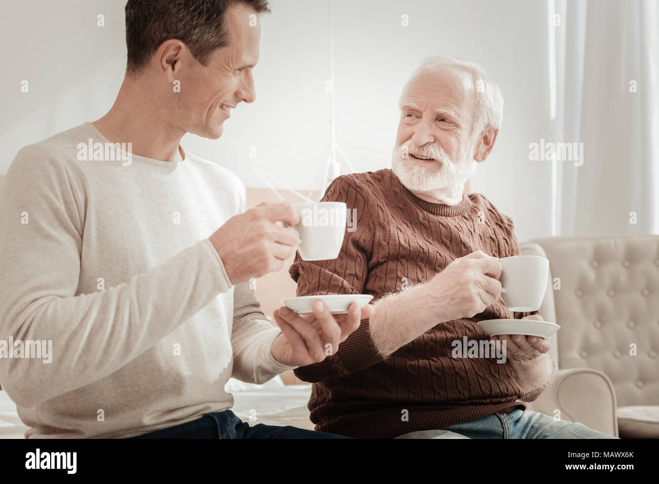 Elderly drinking hospital hi-res stock photography and images - Alamy