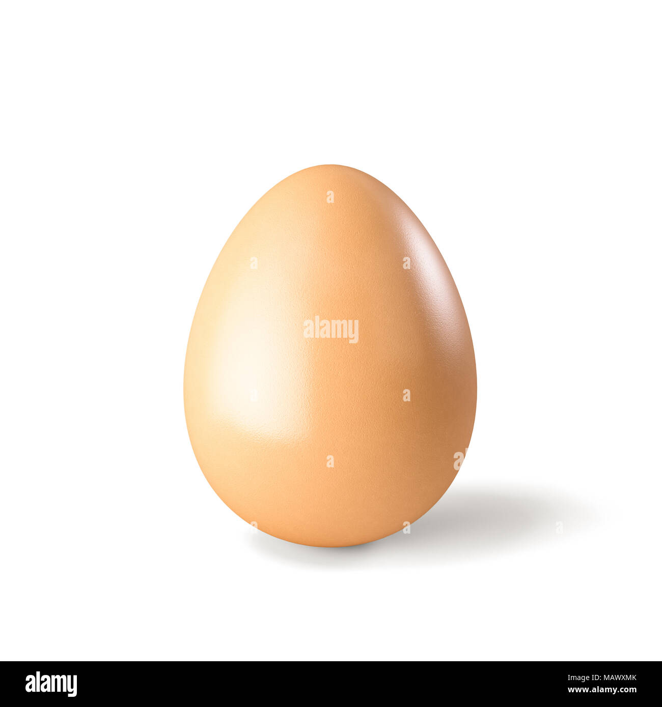 Shiny chicken egg isolated on white background. 3d rendering illustration Stock Photo - Alamy
