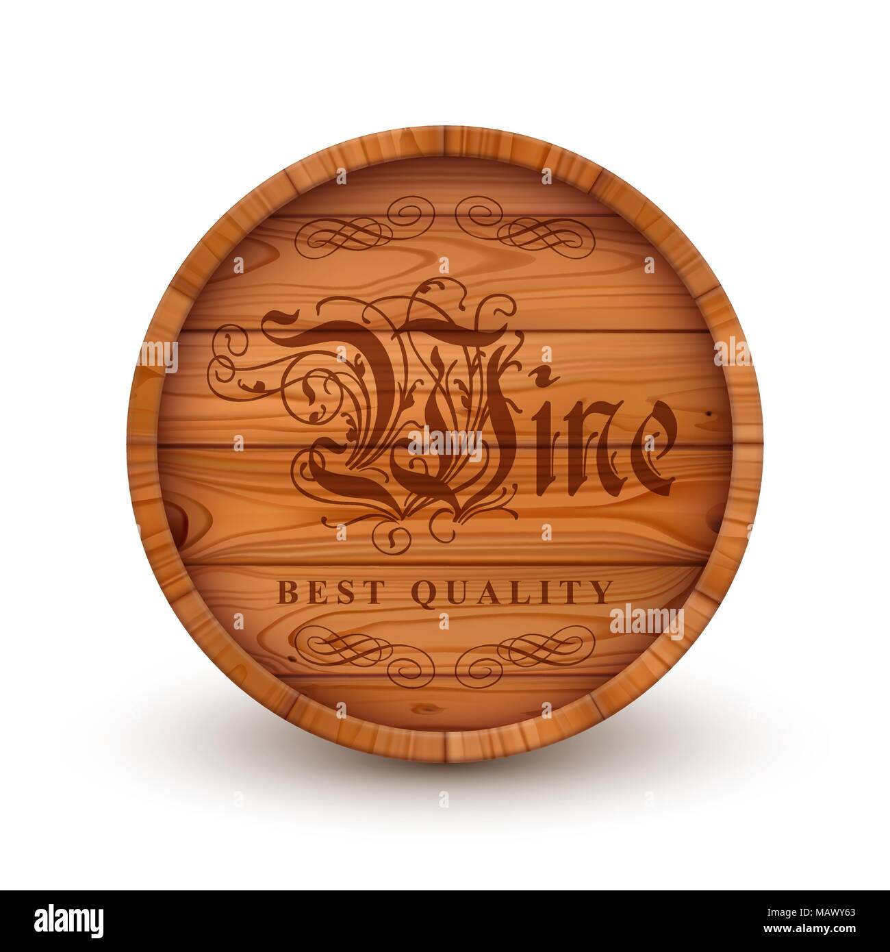 Set vintage wooden barrels hi-res stock photography and images - Alamy