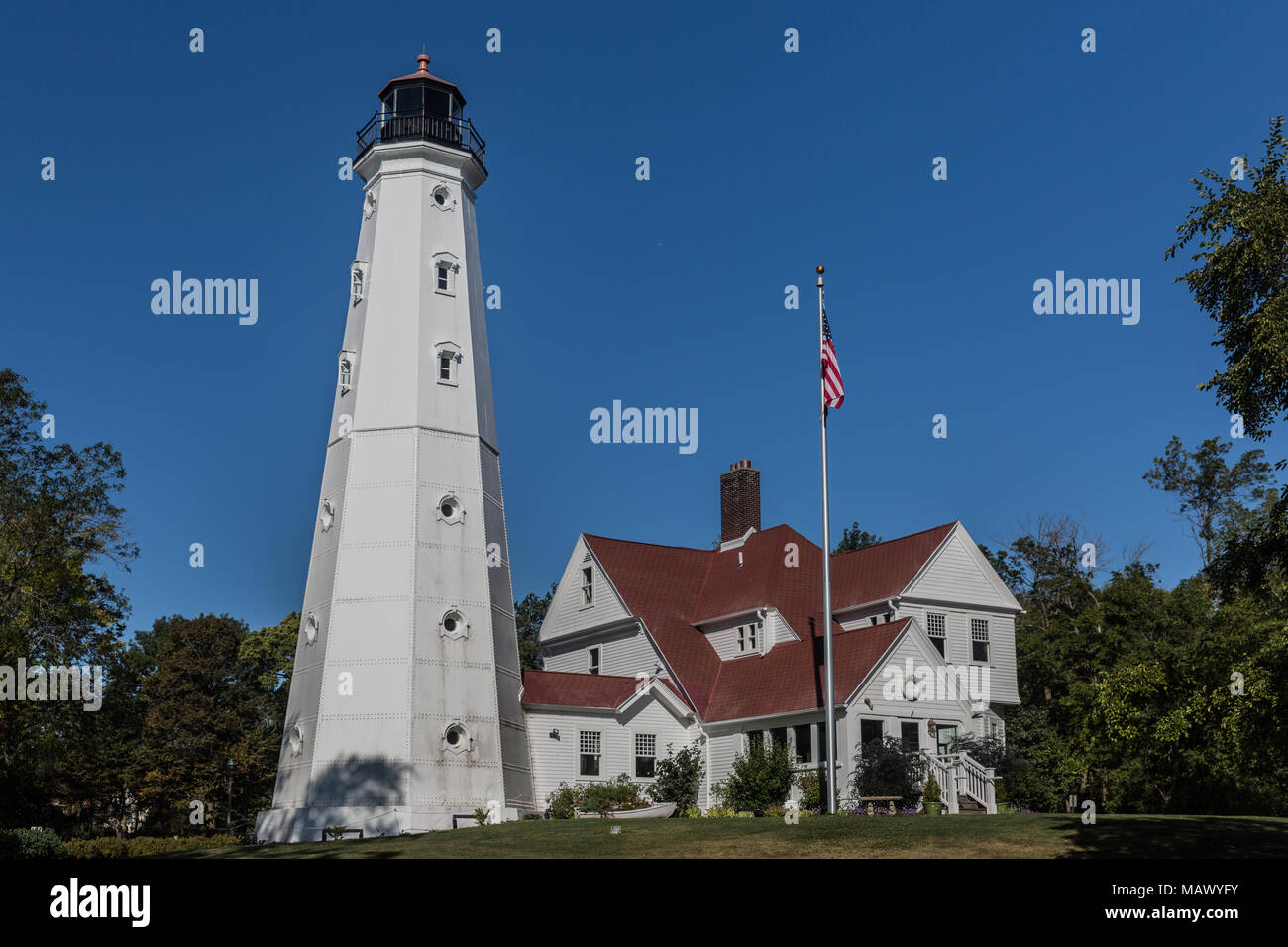 The North Point Light in Milwaukee Wisconsin Stock Photo - Alamy