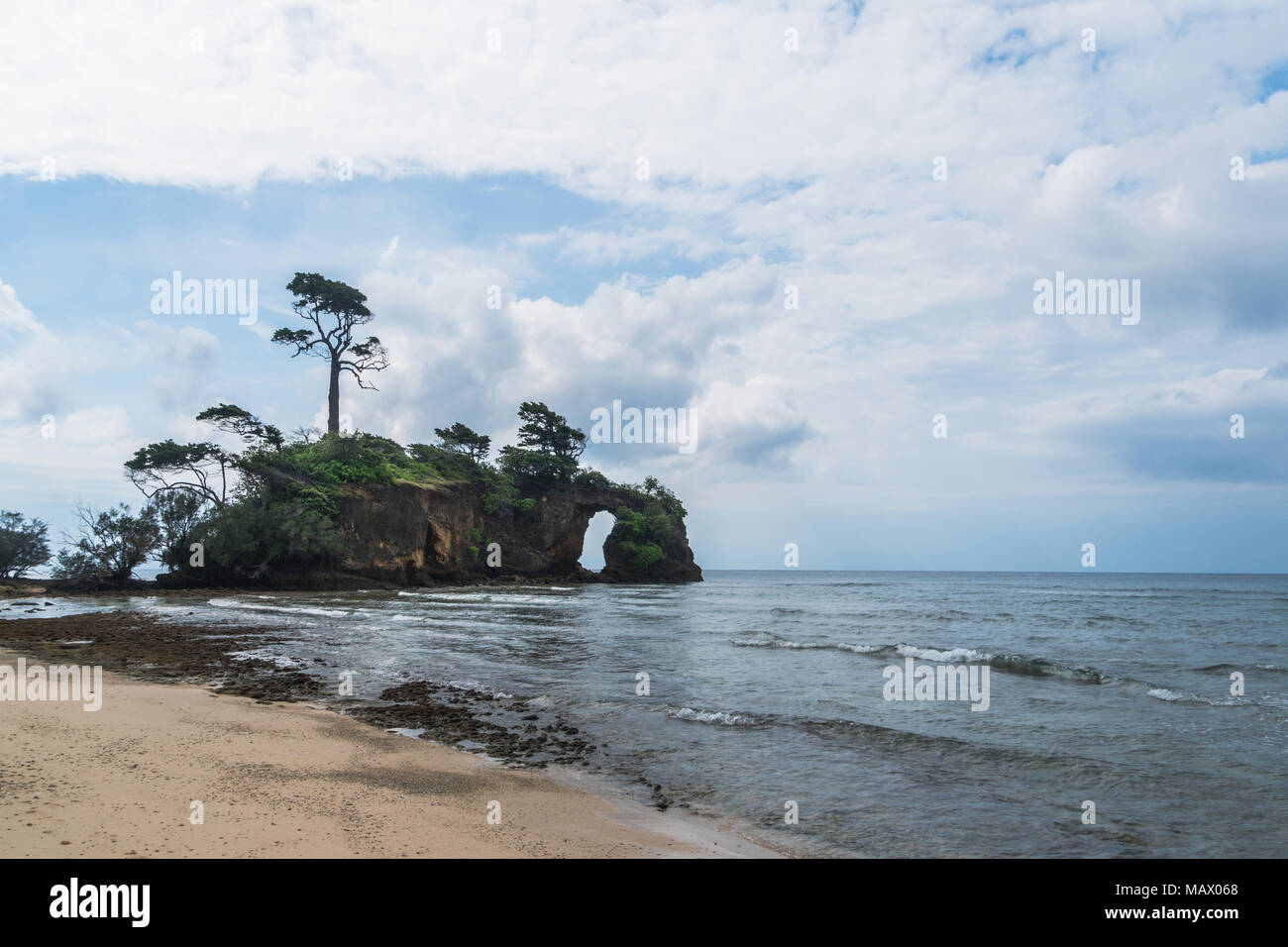 Neil island at Andaman and Nicobar archipelago, natural stone bridge on ...