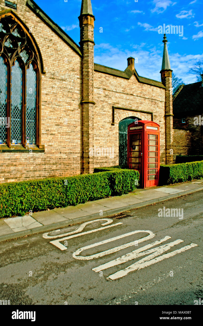 The Old School and Telephone Booth, Wilton Village, Redcar and ...