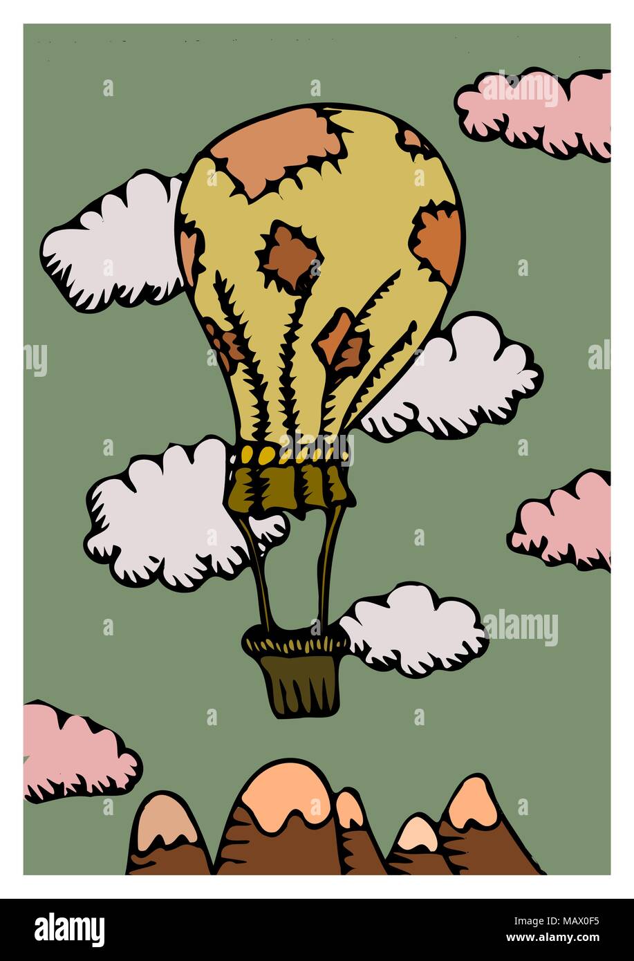 Sky clouds high flying Stock Vector Images - Alamy