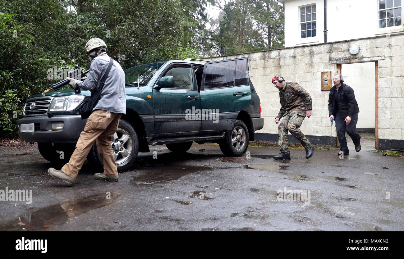 Members close protection unit royal military police evacuate hi-res ...