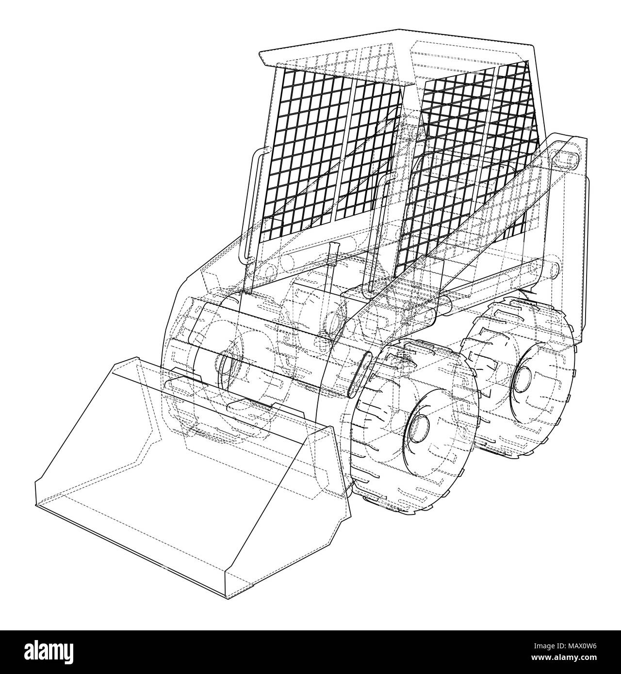 Wheel loader Black and White Stock Photos & Images - Alamy