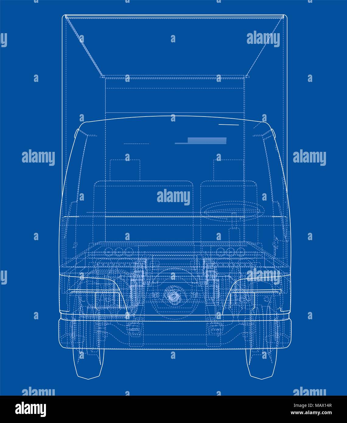 Concept mini truck sketch Stock Photo - Alamy