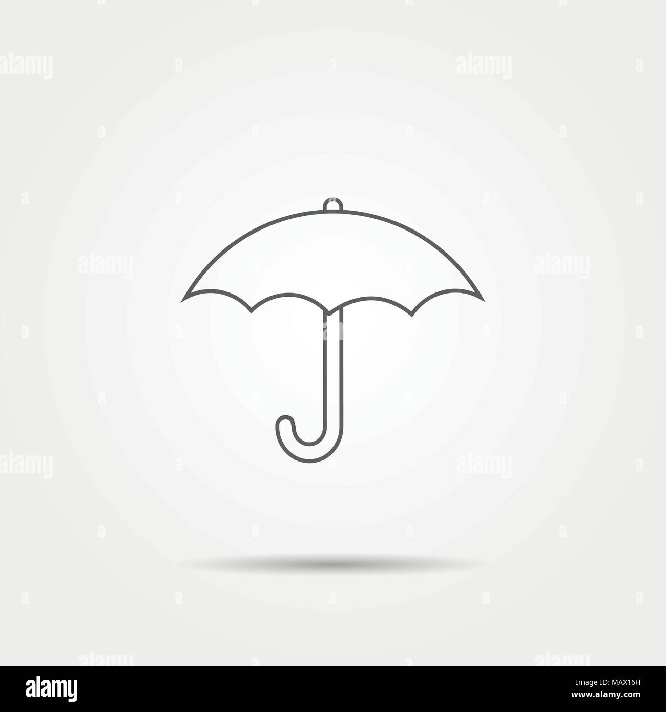 Grey umbrella Stock Vector Images - Alamy