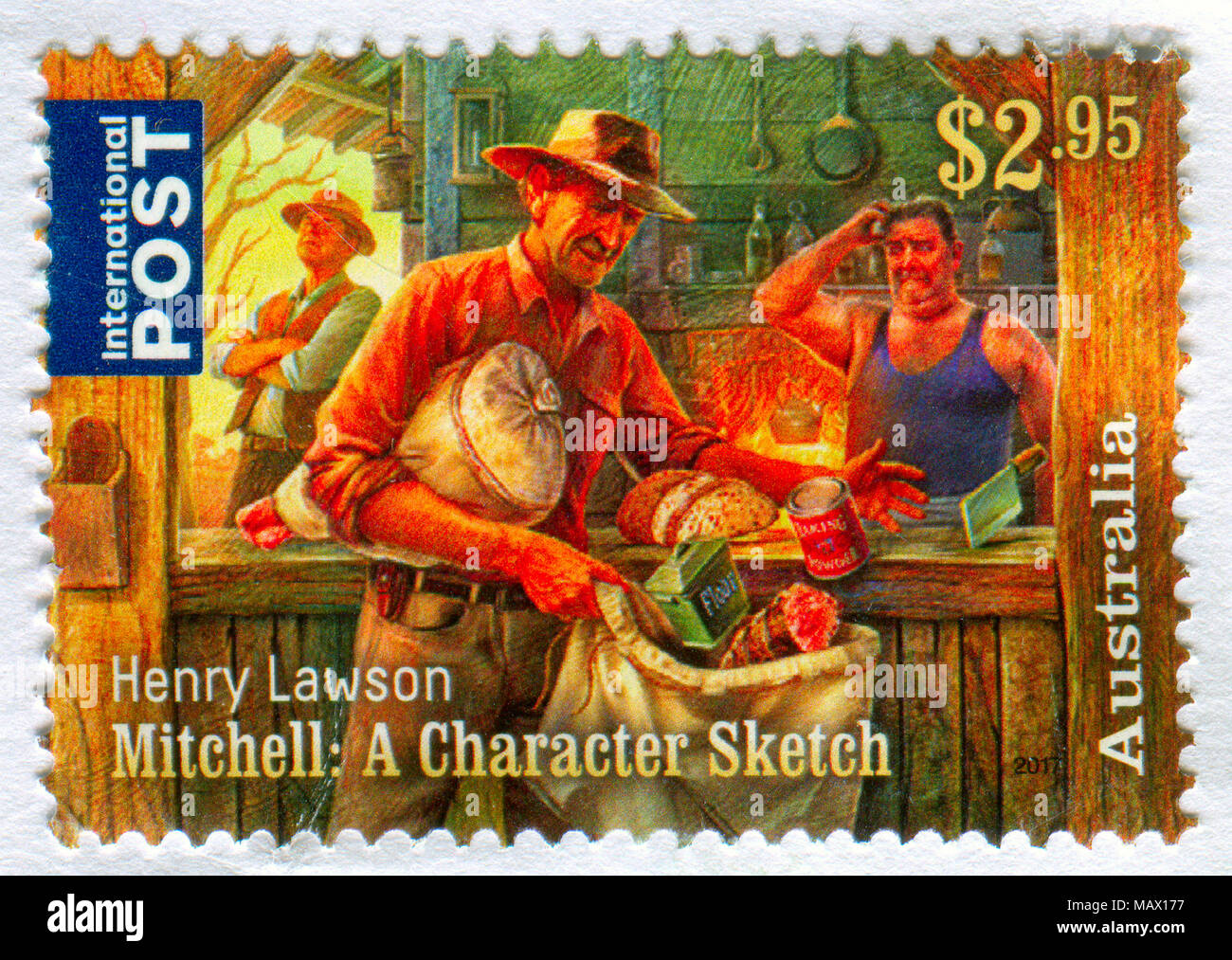 Henry lawson australia postage stamp hi-res stock photography and ...